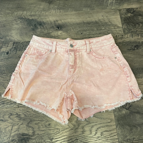 Time and Tru | Shorts | Time And True Pink Denim Shorts | Poshmark